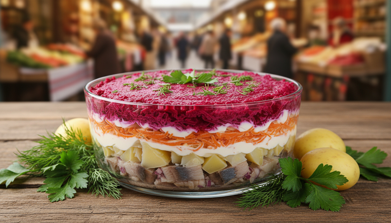 Herring Under Fur Coat Near Me - Where to Find Shuba Salad Locally ...